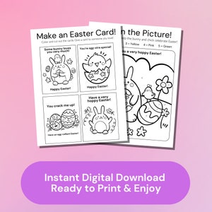 Fun & Engaging Easter Toddler Activity Pages - Preschool and ...