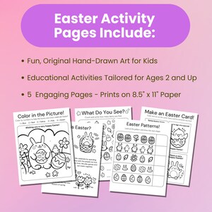 Fun & Engaging Easter Toddler Activity Pages - Preschool and ...