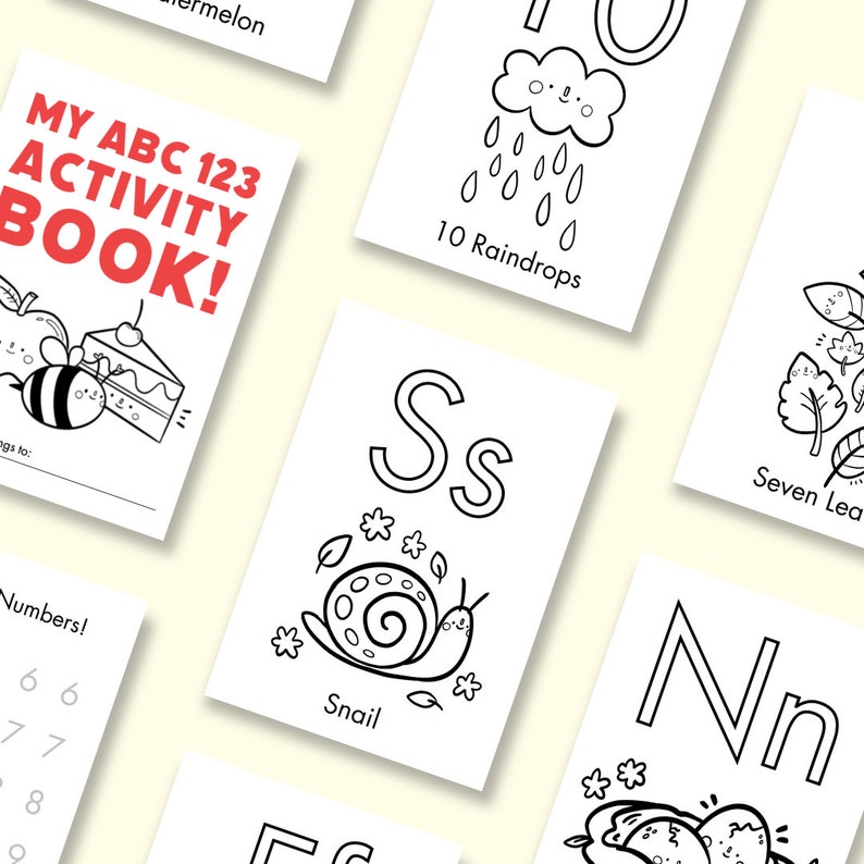 Fun and Educational Preschool Alphabet & Numbers Worksheets: Printable ...