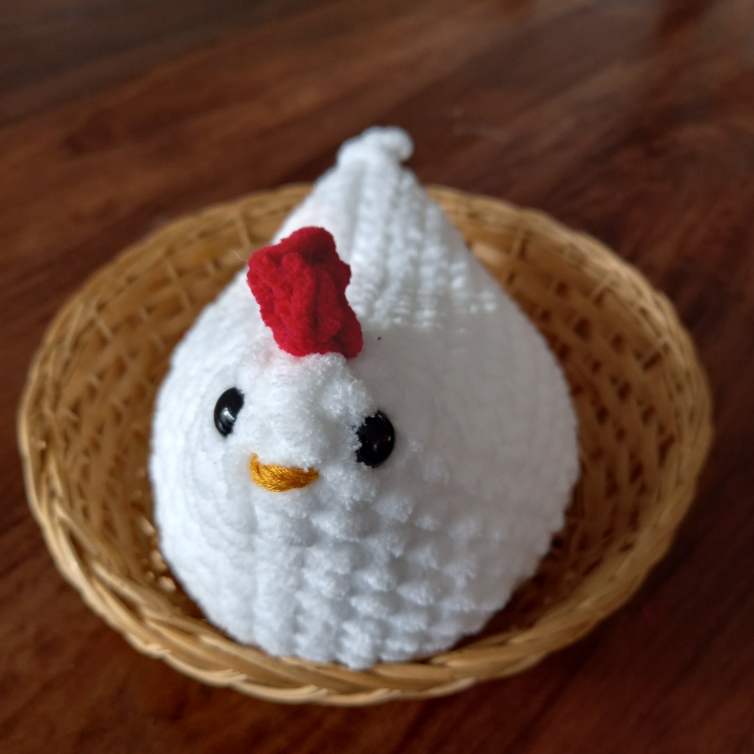 Soft Toy Handmade Chicken Plushie Gift for Children Easter Gift Crochet ...