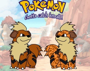 Growlithe Silhouette Svg - Etsy