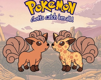 Chibi Vulpix PNG #Pokemon Digital Silhouette Craft Chibi Kawaii Print ...