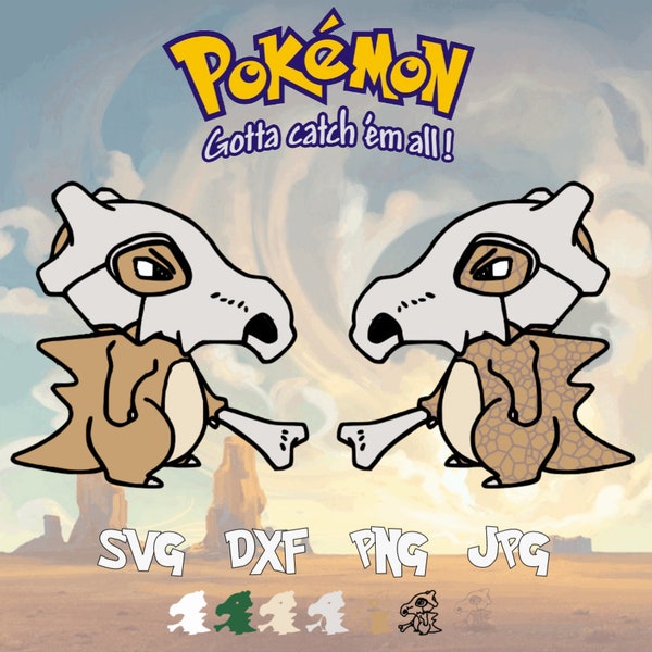 Cubone Clipart - Etsy UK