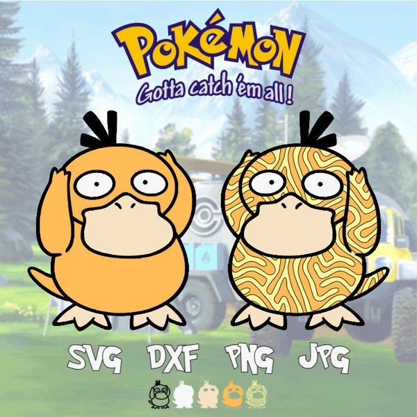 Psyduck Cut Files - Etsy