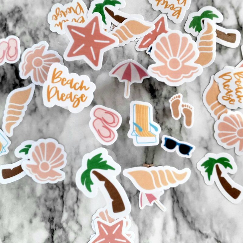 Beach Stickers - Etsy