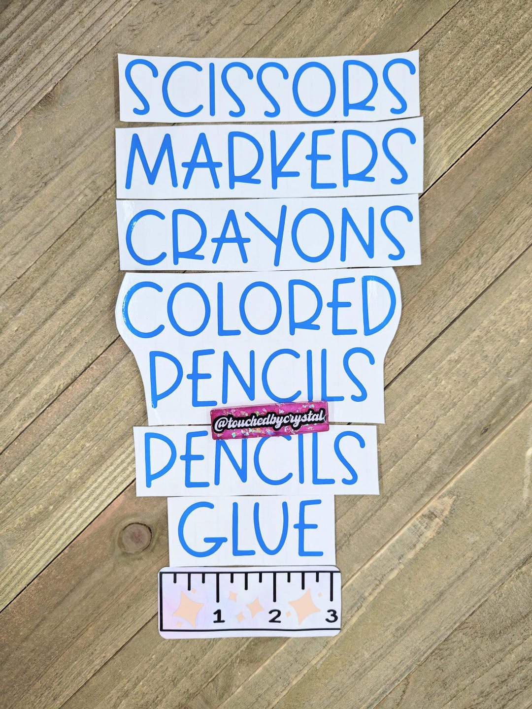 Craft Supply Labels – Vinyl Decals for Classroom or Home Organization ...