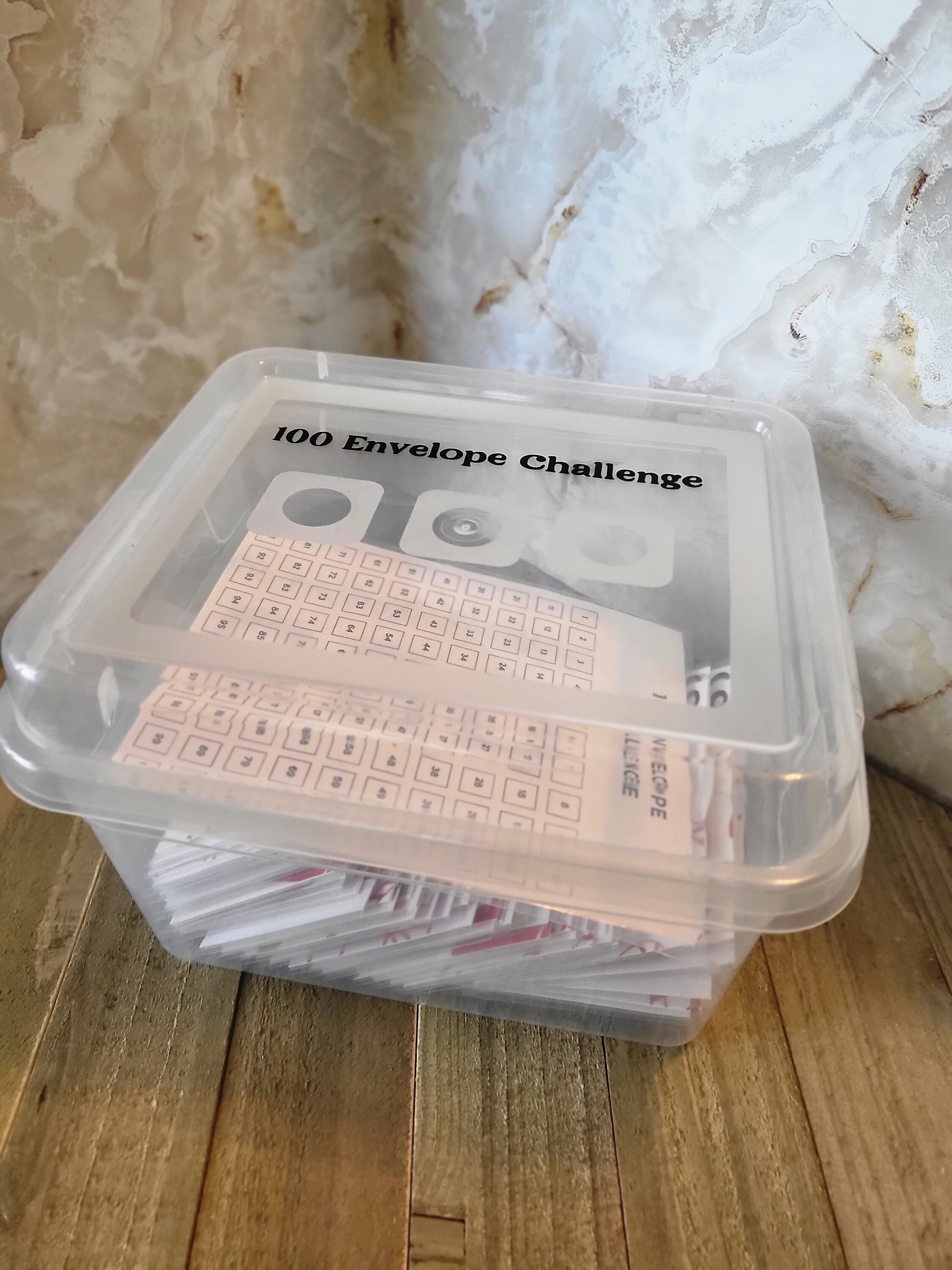 100 Envelope Challenge Kit With Tracker Ultimate Savings Box - Etsy