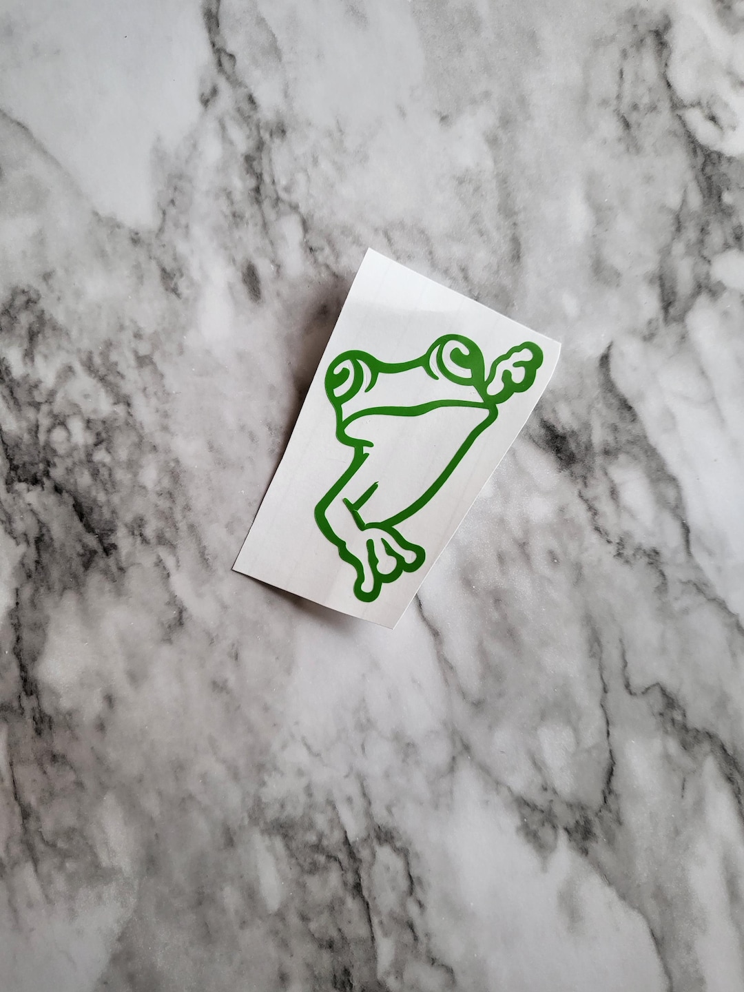 Frog Leg Vinyl Decal Green Frog Sticker Cute Vinyl Decor Laptop Water ...