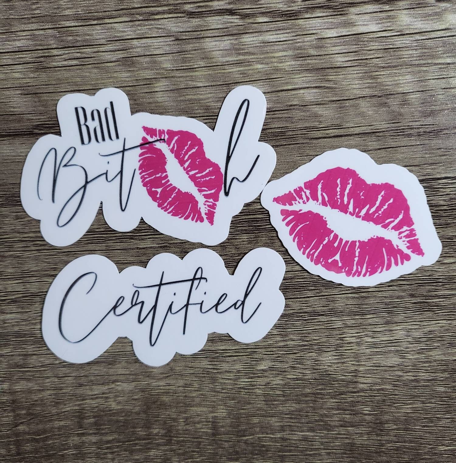 Certified Bad Bitch Lip Sticker Pack | Bad Bitch Vinyl Sticker Pack ...