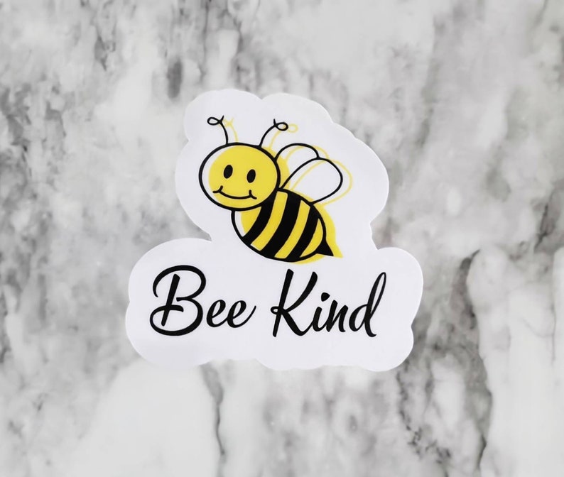 Bee Happy Bee Positive Bee Kind Stickers 3 Count Sticker - Etsy