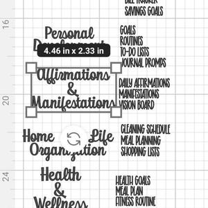 Life Binder Decal Set - Organization Labels - Etsy
