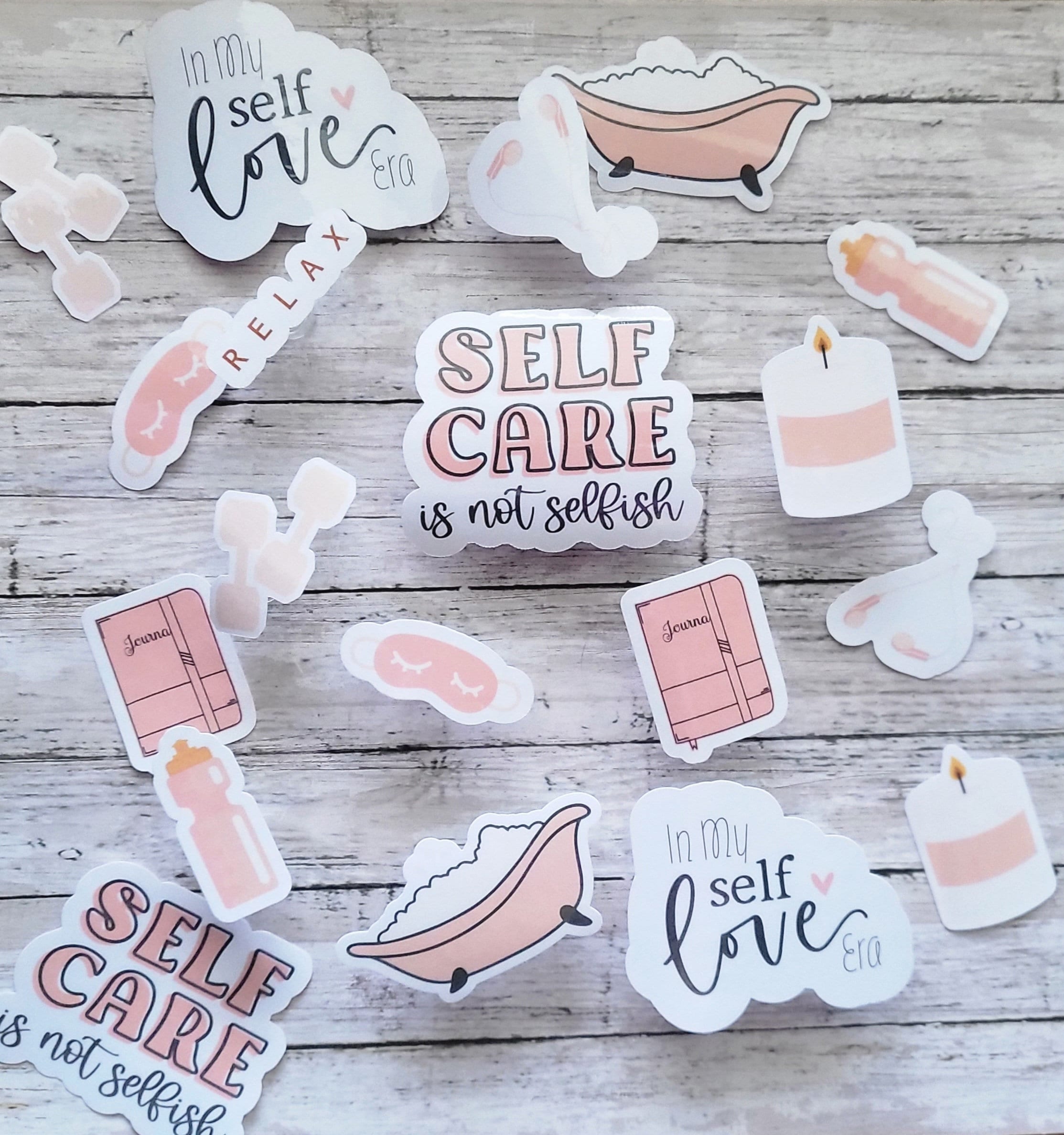 Aesthetic Self Care Sticker Pack | Self Love, Decals | 10 Self Care ...