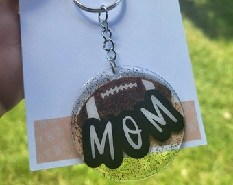 Acrylic Football Keychain - Etsy
