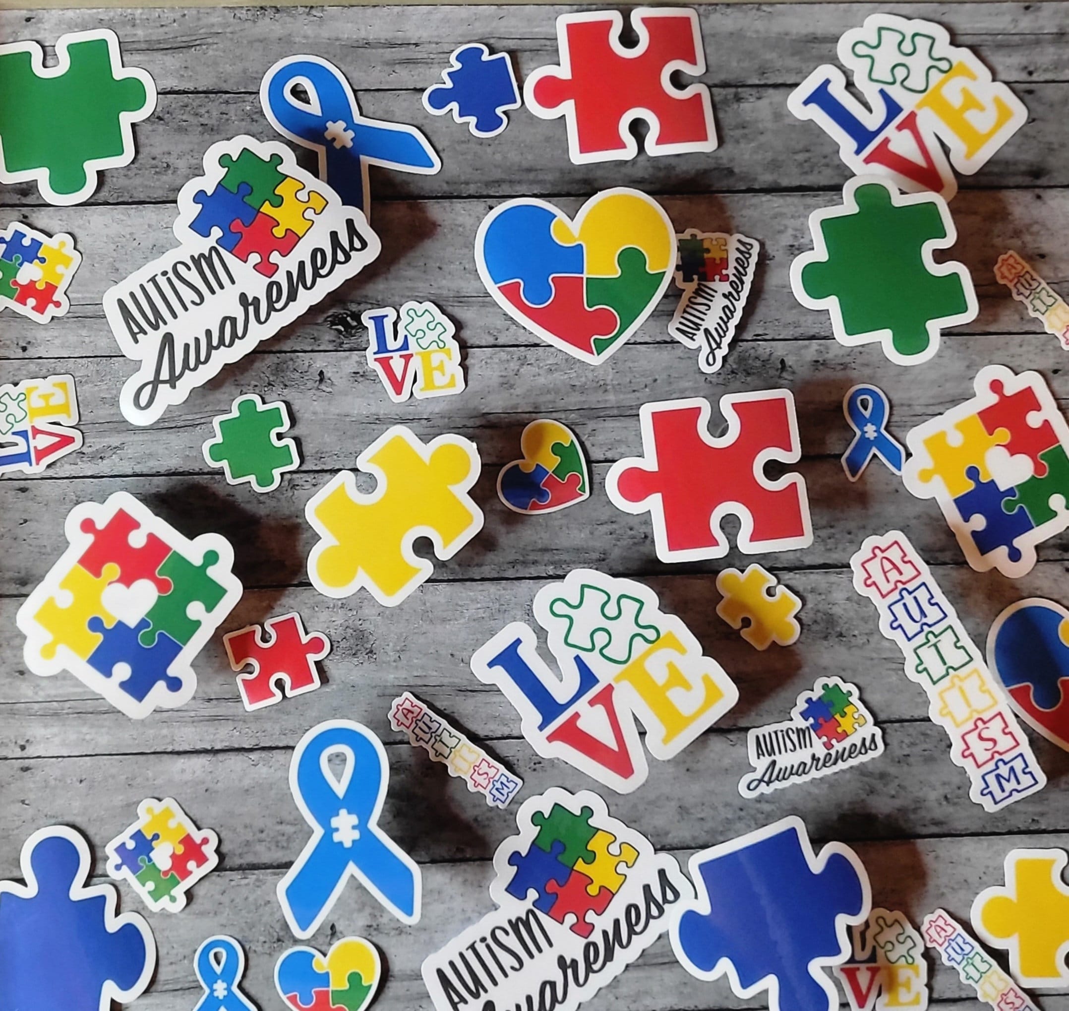 Autism Awareness Sticker Pack | 10-piece Vinyl Decal Set | Support ...