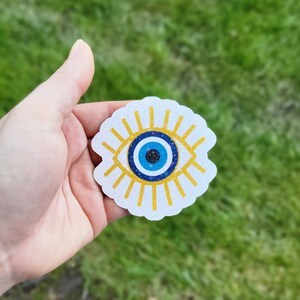 Holographic Evil Eye Sticker: Protective Die Cut Vinyl - Etsy