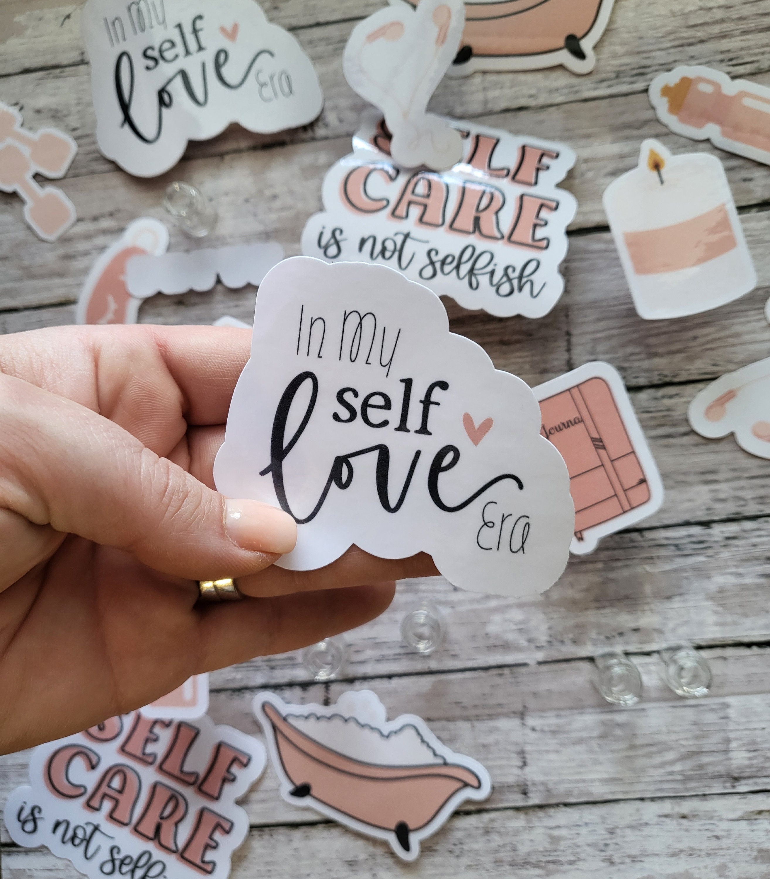 Aesthetic Self Care Sticker Pack Self Love, Decals 10 Self Care, Self ...