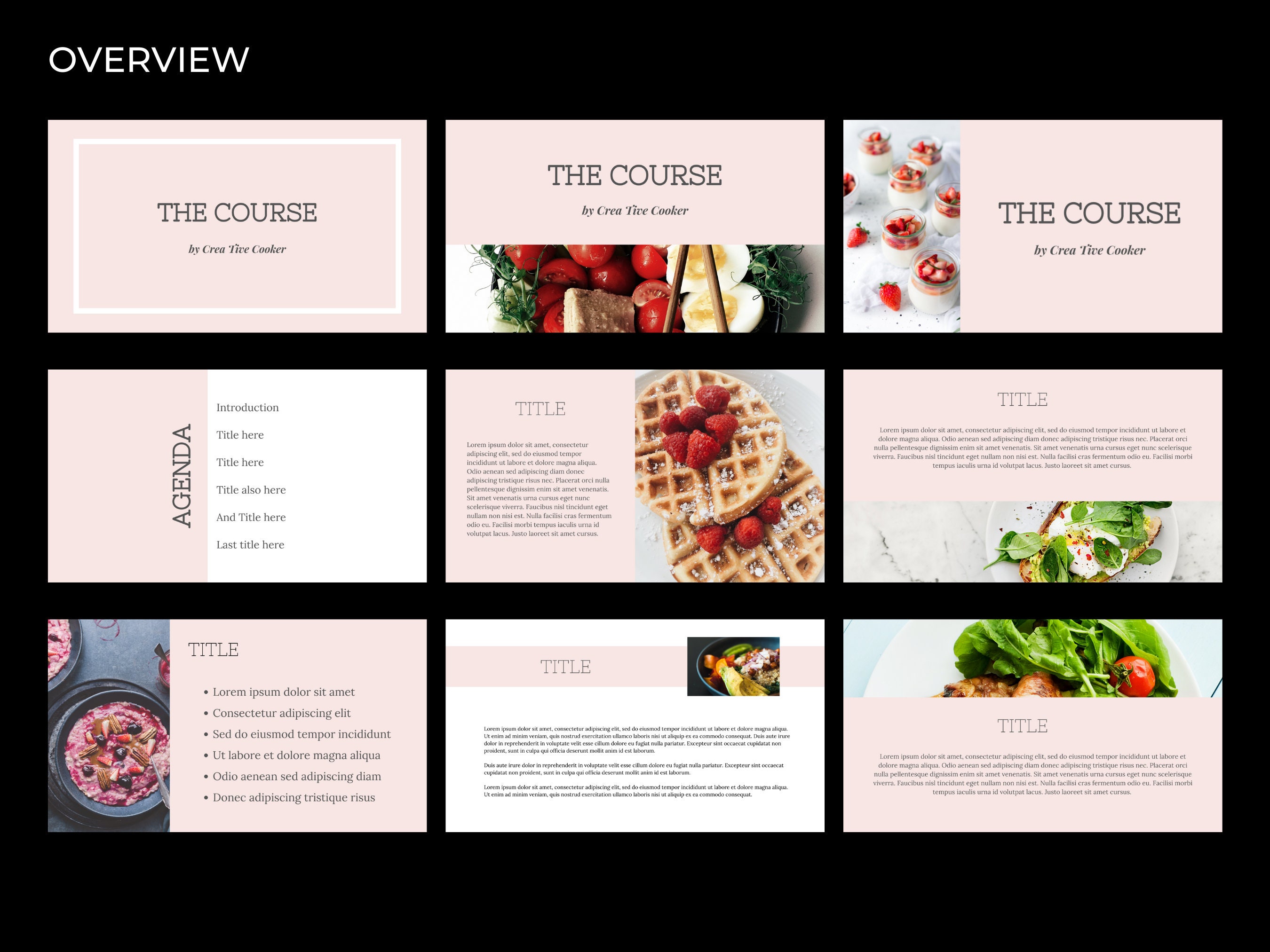 Presentation Template | Online Course Presentation | Webinar Slide Deck ...