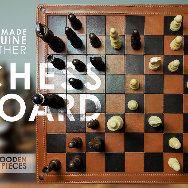 Leather Chess Board - Etsy