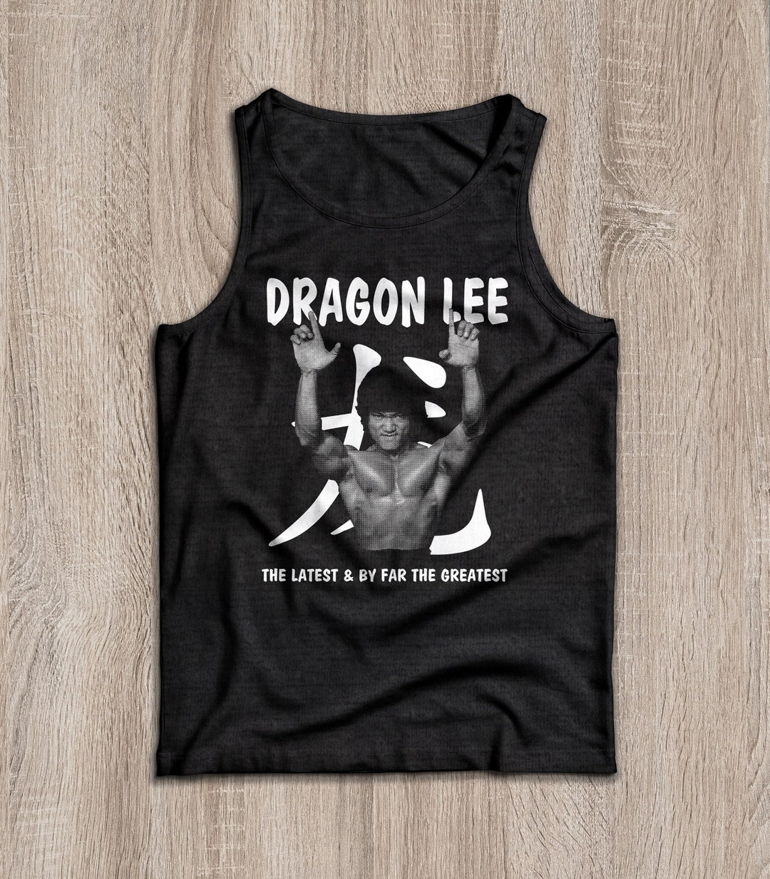 Dragon Lee Tank Top Vintage Black - Etsy