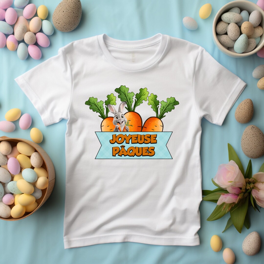 Dessin Joyeuse Paques, French Easter Bunny Design - Etsy