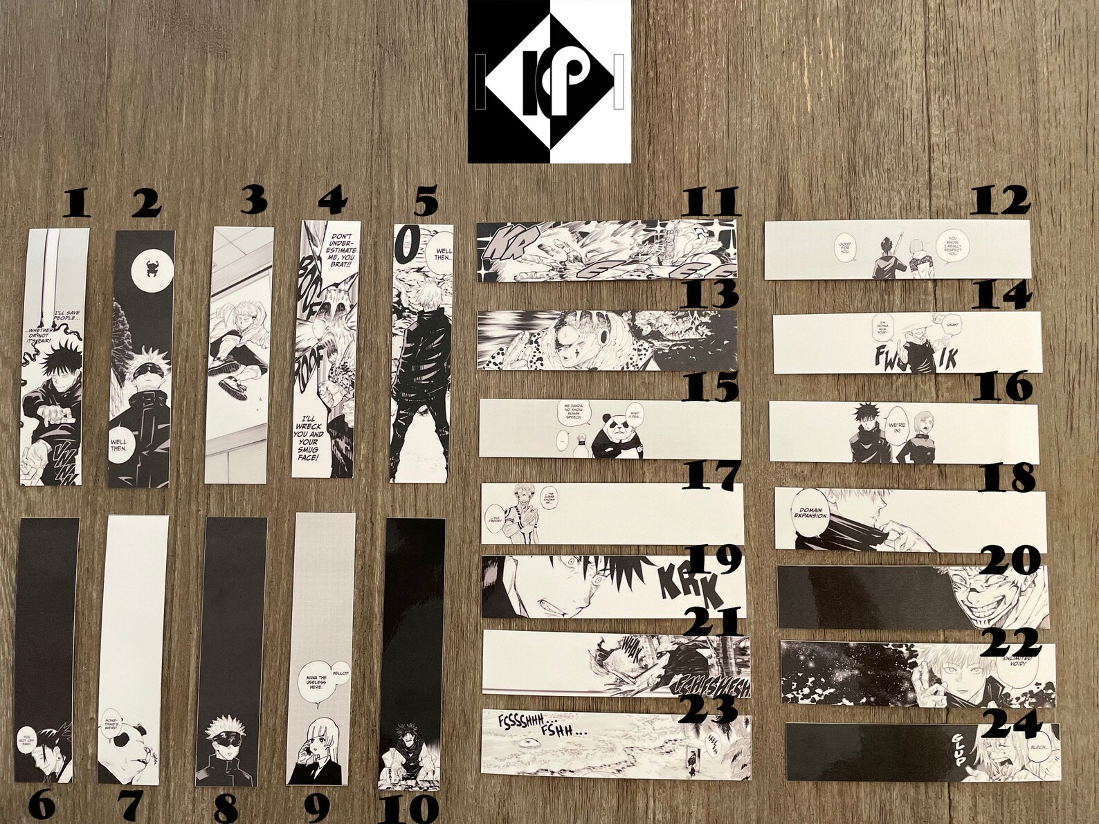 Manga Panel Bookmark Sets | Etsy