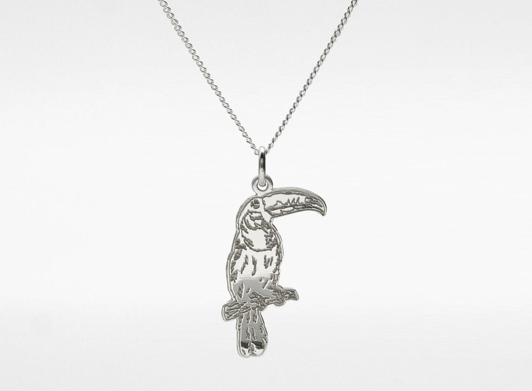 Toucan Necklace, 925 Sterling Silver, Rainforest Animals, Nature ...