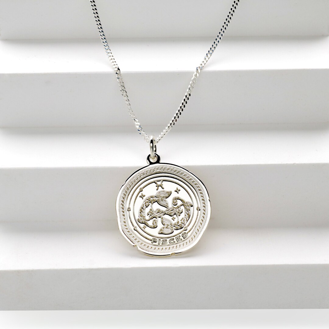 Pisces, 925 Sterling Silver, Star Sign, Astrological, Horoscope, Gift ...