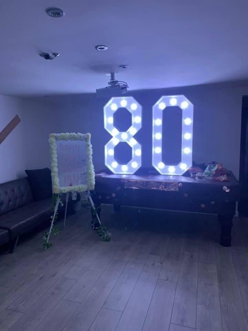 GIANT LED 4FT Light up Numbers/letters for Every Event! - Etsy UK