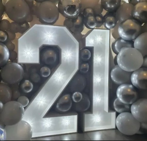 GIANT LED 4FT Light up Numbers/letters for Every Event - Etsy UK