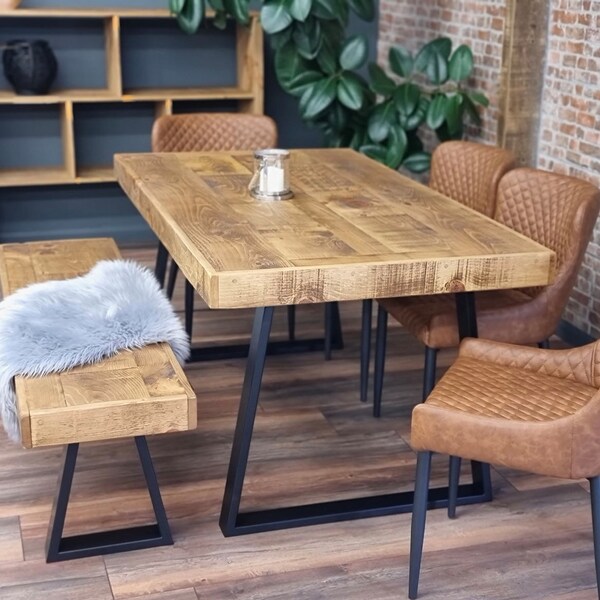 Rustic Dining Table - Etsy UK