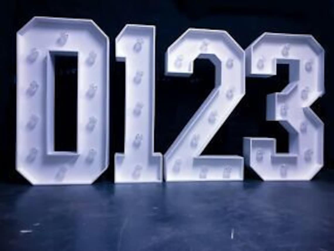 GIANT LED 4FT Light up Numbers/letters for Every Event! - Etsy UK