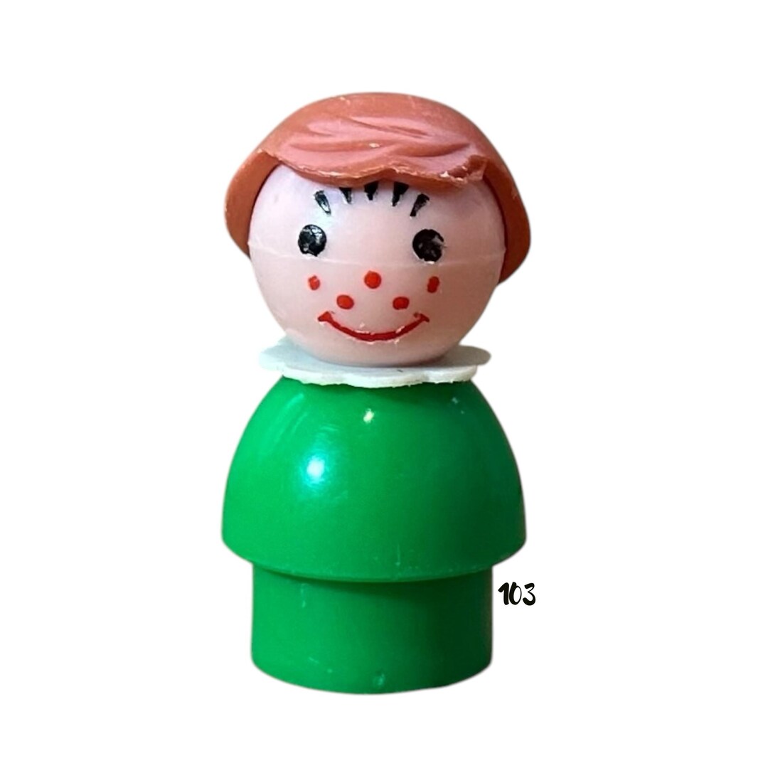 Vintage Fisher Price Little People Green Girl With Freckles | Farm ...
