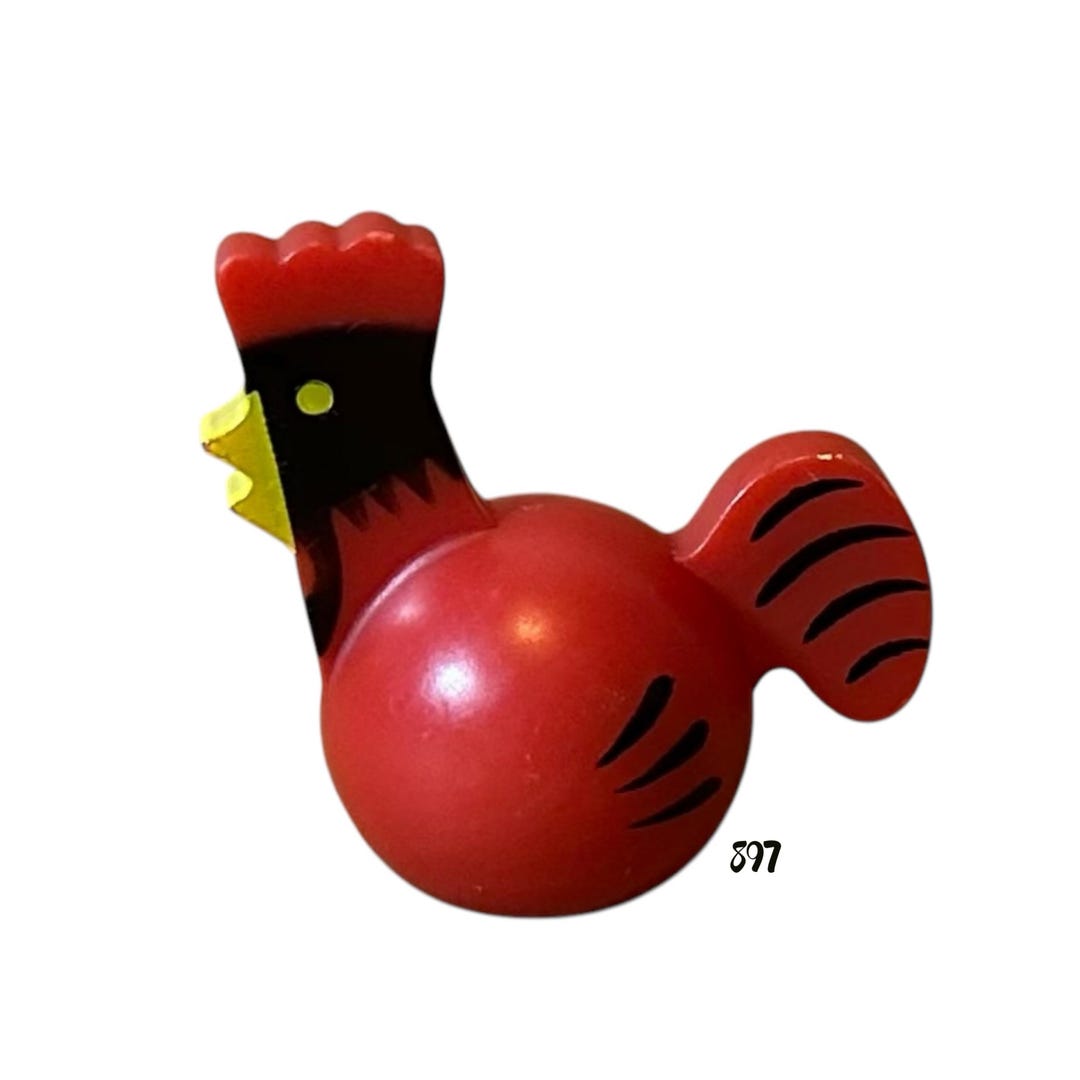 Fisher Price Little People Red Chicken Rooster Animal Vintage Toy Play ...