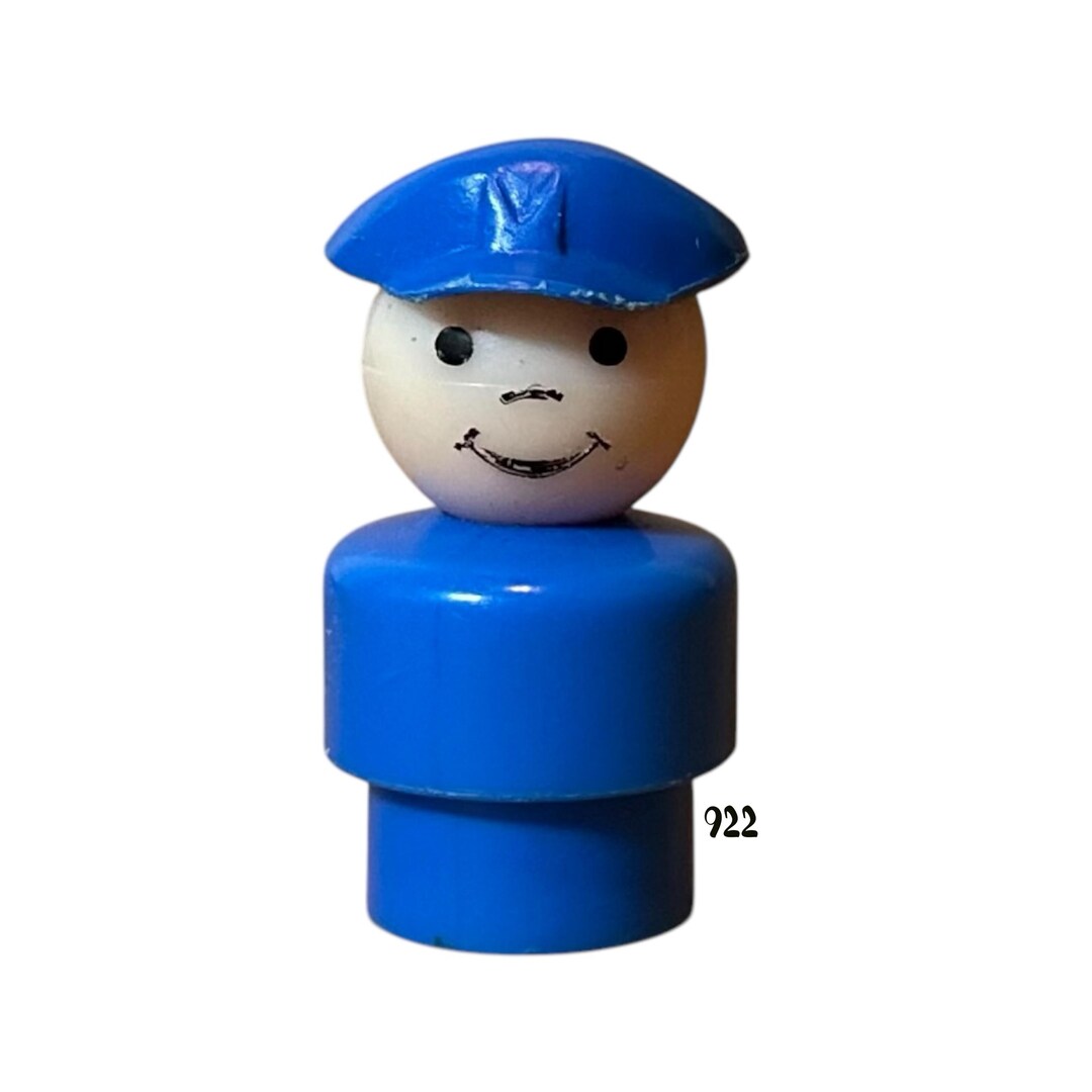 Fisher Price Little People Figure Blue Pilot Mailman Mail Man Post ...