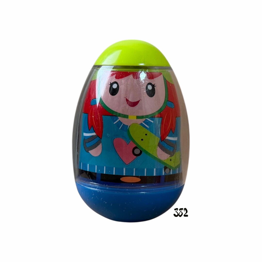 Vintage Playskool Hasbro 3” Weebles Wobble Figure #10 | Redhead Girl ...