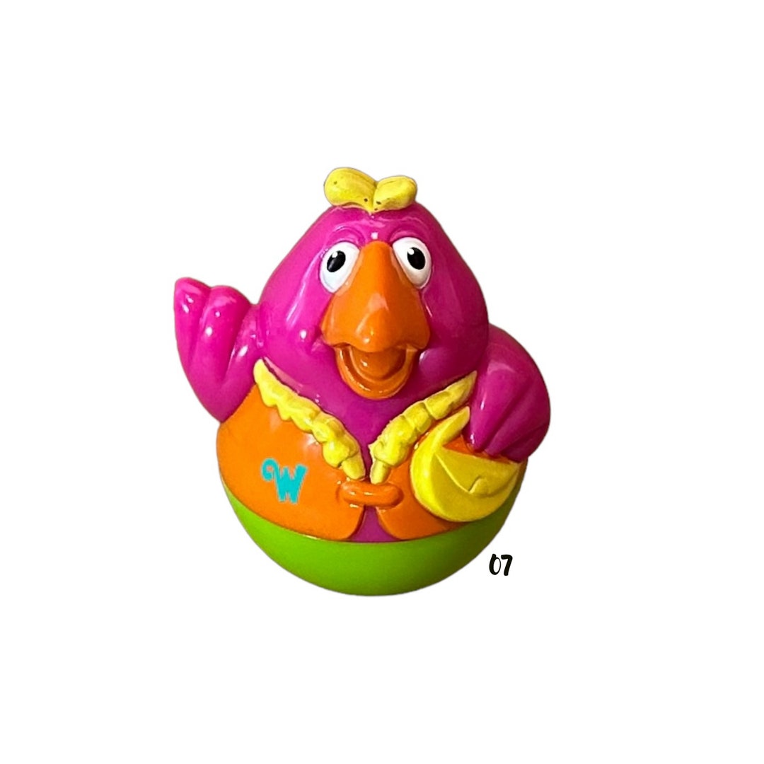 Playskool Hasbro Weeble Wobble 2003 Pink Toucan Bird Figure Yellow ...