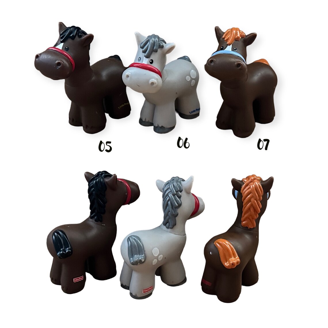 Fisher Price Little People Bird Bunny Chicken Rooster Horse Cow Pig ...