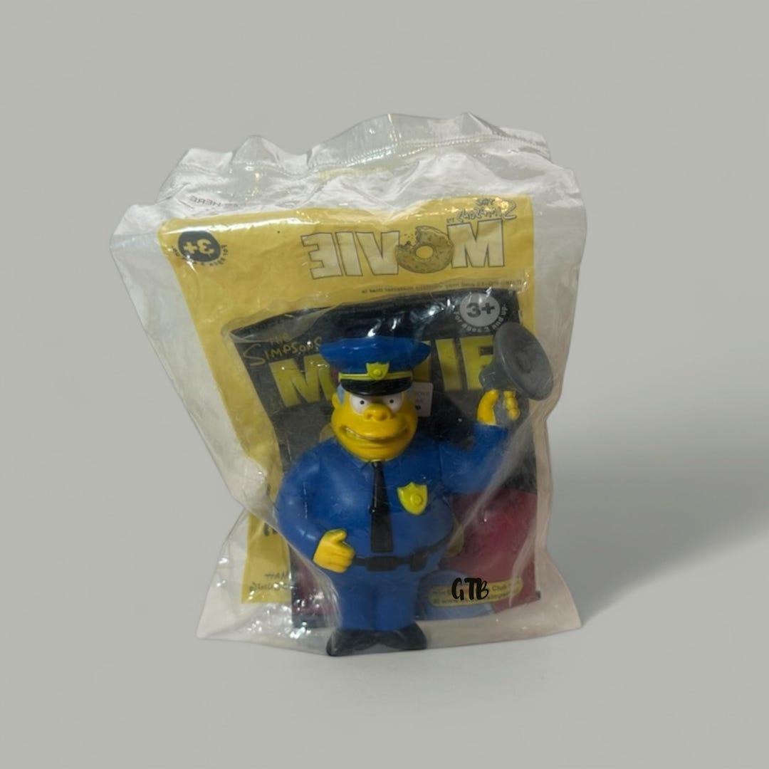 The Simpsons Movie Chief Wiggum Toy – 2007 Burger King Kids Meal – New ...