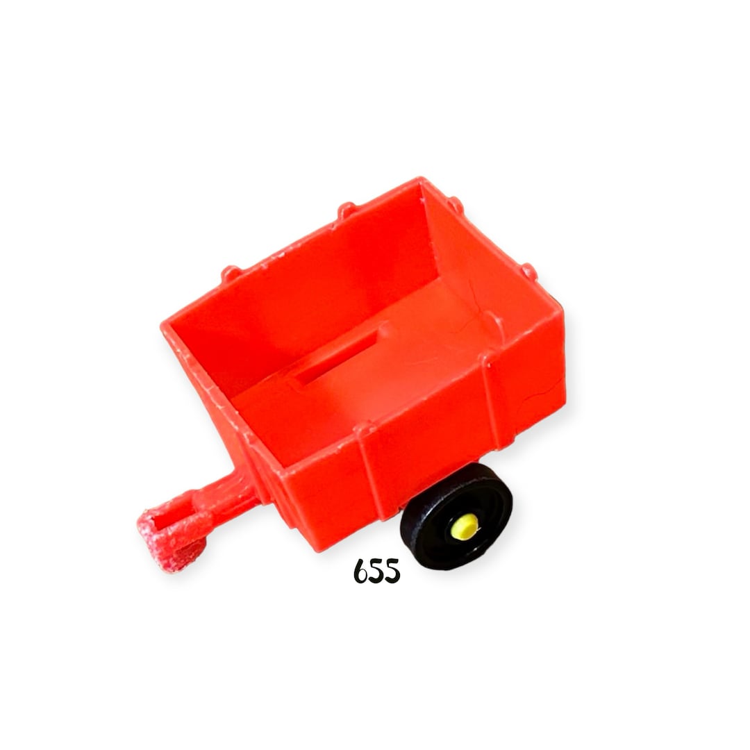 Fisher Price Little People Red Hay Cart Wagon for Tractor Truck Vintage ...