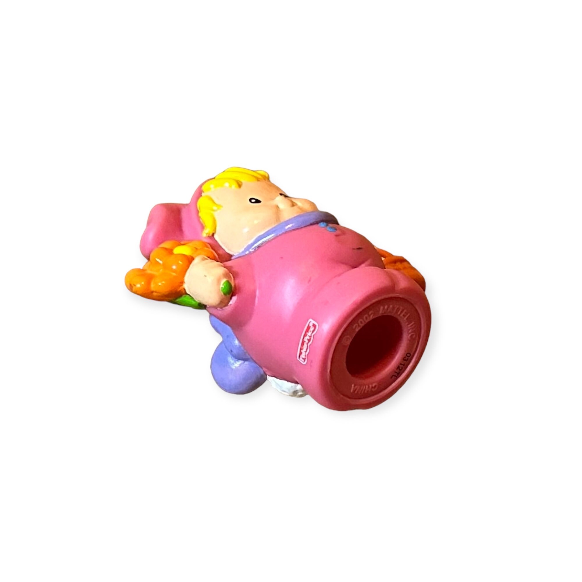 Fisher Price Little People Figure 2002 Girl in Pink Bunny Suit Rabbit ...