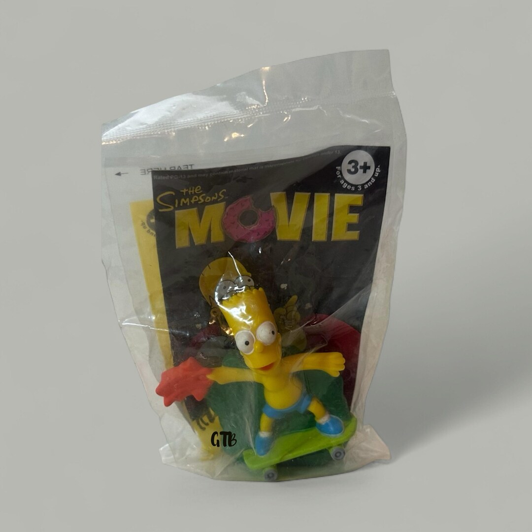 The Simpsons Movie Bart Toy – 2007 Burger King Collectible – Sealed ...