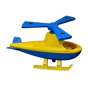 Fisher Price Little People Helicopter With Yellow Landing Gear Blue ...