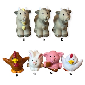 Fisher Price Little People Bird Bunny Chicken Rooster Horse Cow Pig ...