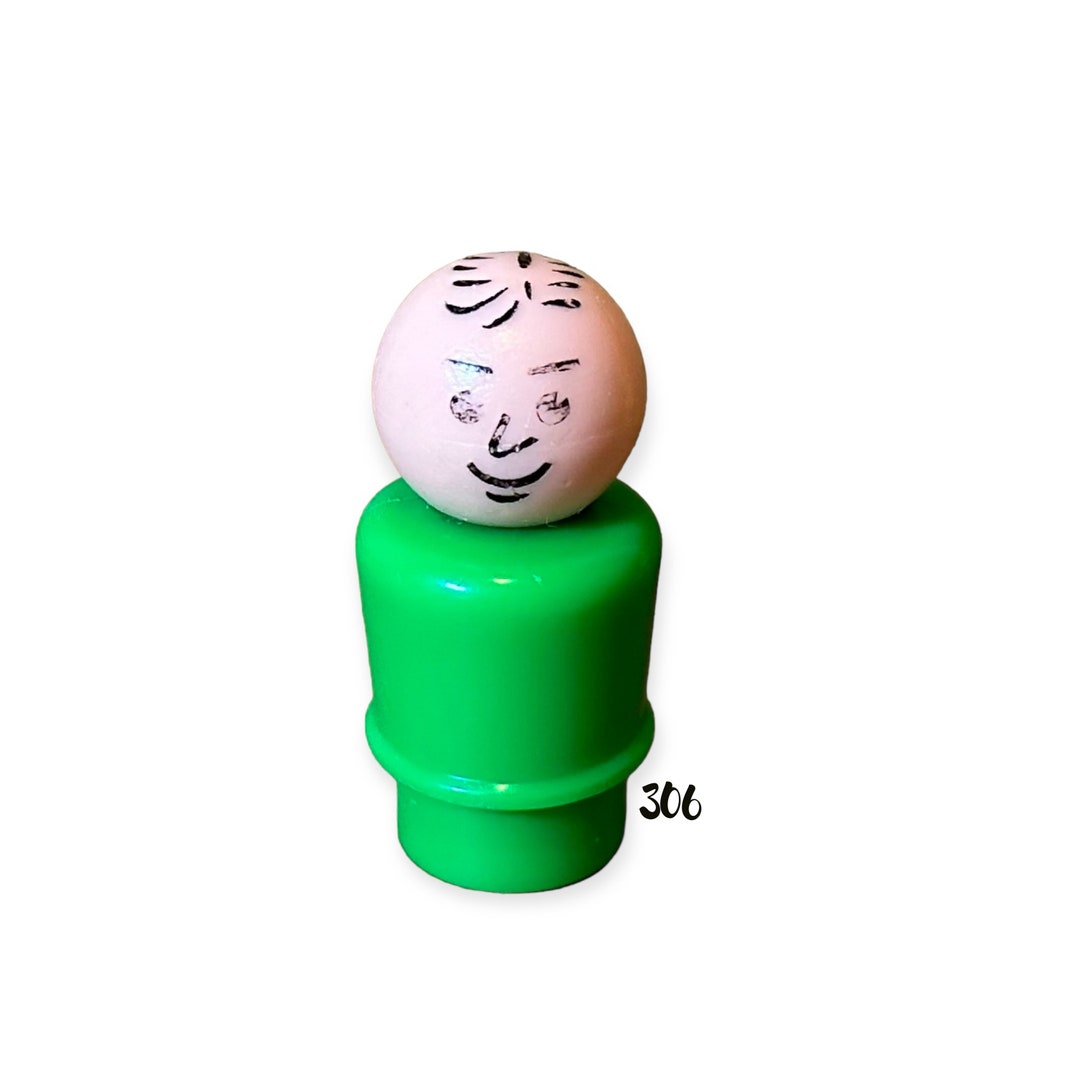 Fisher Price Little People Figure Green Body Dad Man Father Vintage Toy ...