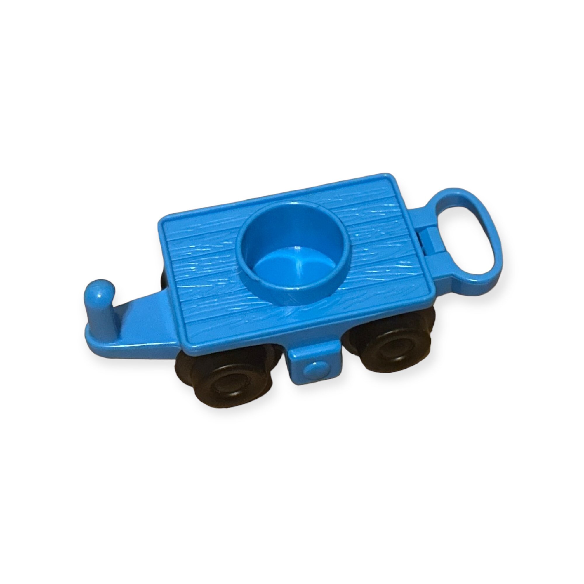 Fisher Price Little People Flip Track Flat Blue Train Car Vehicle ...
