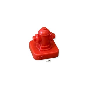 Fisher Price Little People Small Red Fire Hydrant Square Base Road Sign ...