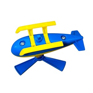 Fisher Price Little People Helicopter With Yellow Landing Gear Blue ...