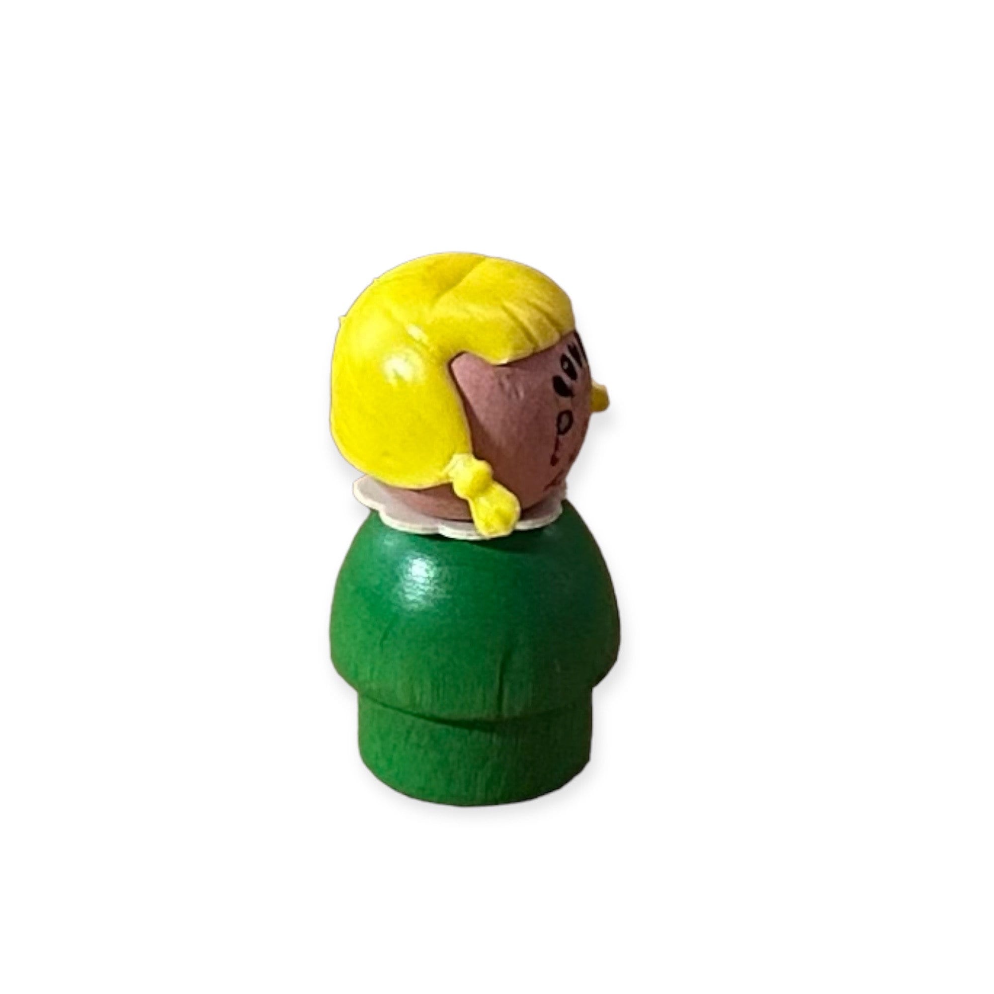 Fisher Price Little People Figure Green Girl With Freckles Pigtails ...