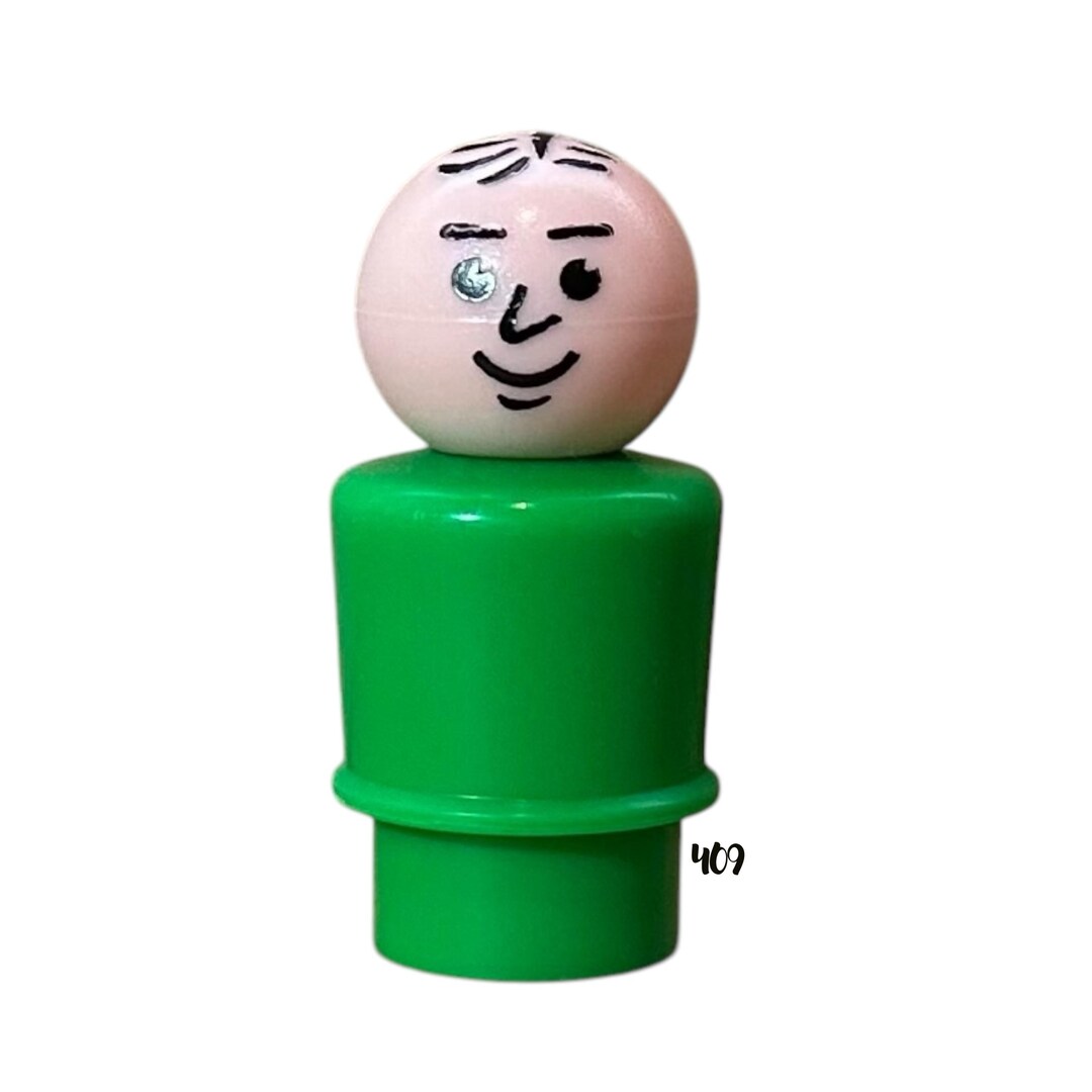 Vintage Fisher Price Little People Dad Figure | Green Tall Body | 1970s ...