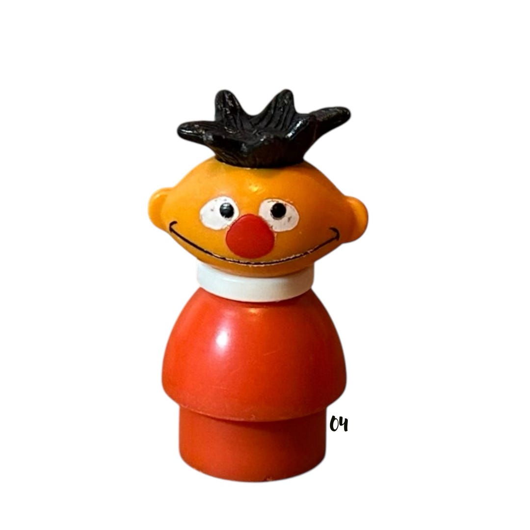 Fisher Price Little People Figure Ernie Boy Red Body Vintage Toy Play ...